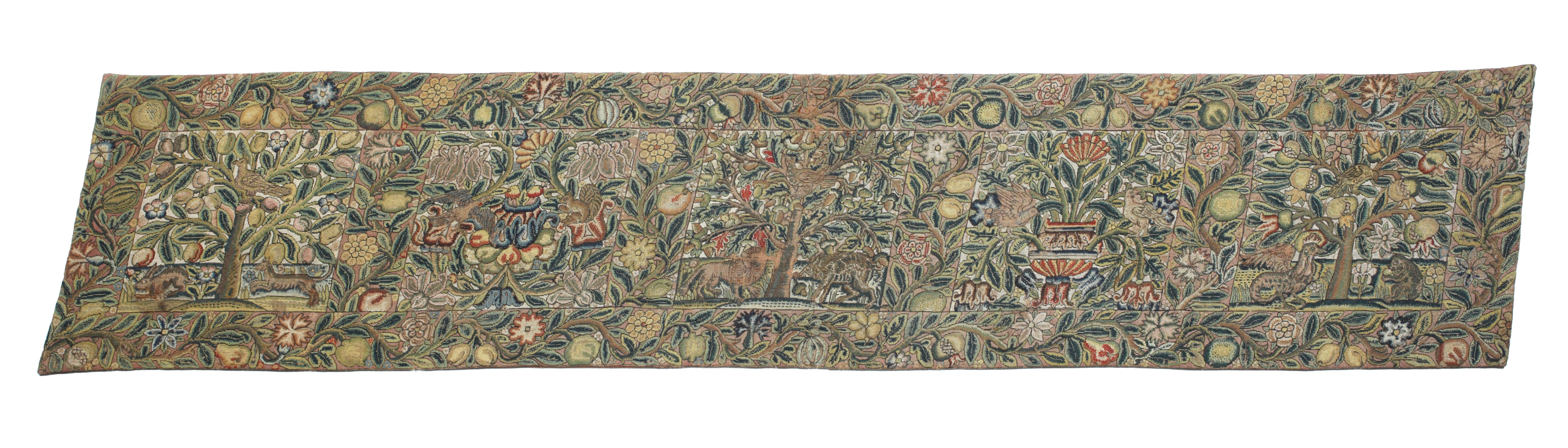Bonhams : A fine late 16th/early 17th century tent-stitch embroidered ...