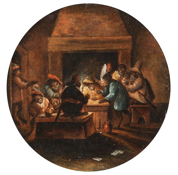 Bonhams : Circle of Abraham Teniers (Antwerp circa 1629-1670) Monkeys ...