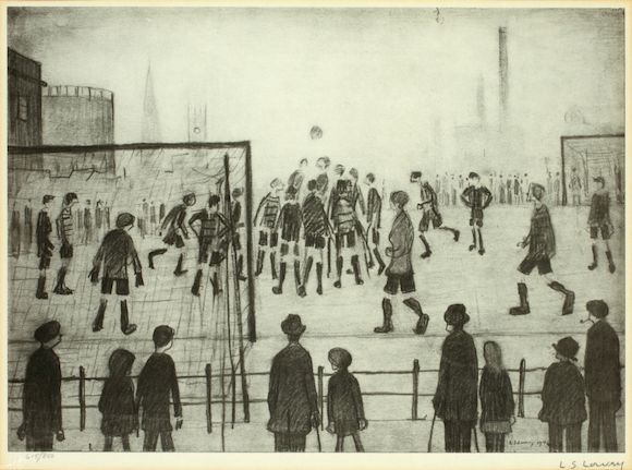 Bonhams : Laurence Stephen Lowry R.A. (British, 1887-1976) The Football ...