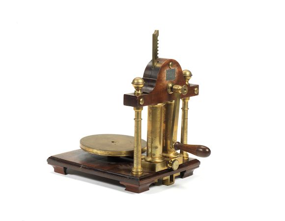 Bonhams : A Palmer vacuum pump English, late 18th century,