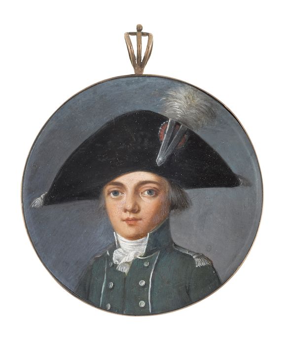 Bonhams : Russian School, circa 1790 A Young Naval Officer, wearing ...