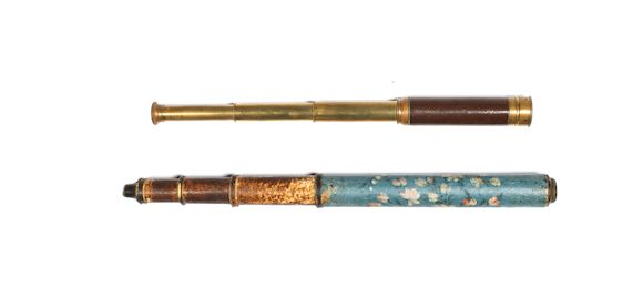 Bonhams : Two hand telescopes 18th and 19th century
