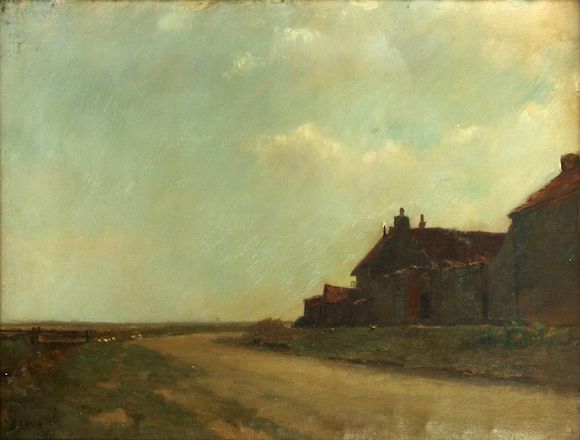 Bonhams : Henry George Moon (British, 1857-1905) A view of Cley, Norfolk