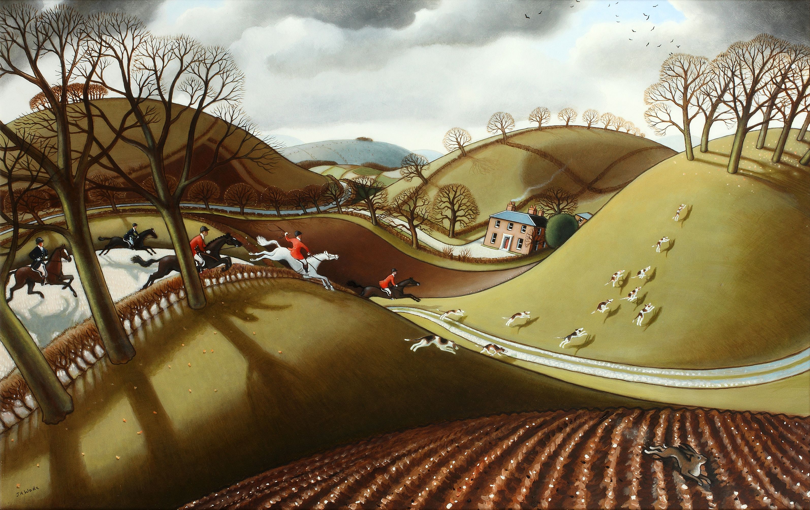 Bonhams : Jonathan Armigel Wade (British, born 1960) 'Over the Hedge'