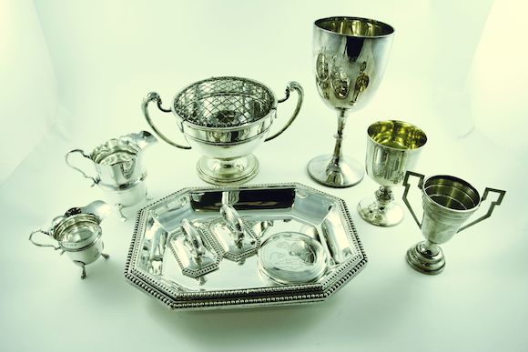 Bonhams : A silver two-handled rose bowl by Mappin & Webb, Sheffield ...