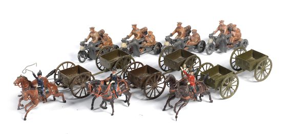 Bonhams : Britains Limbered Wagons 20