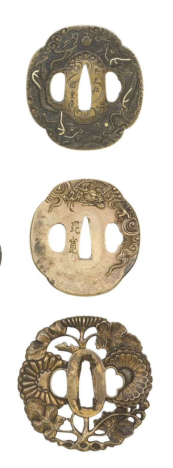 Bonhams : Three Sentoku Tsuba