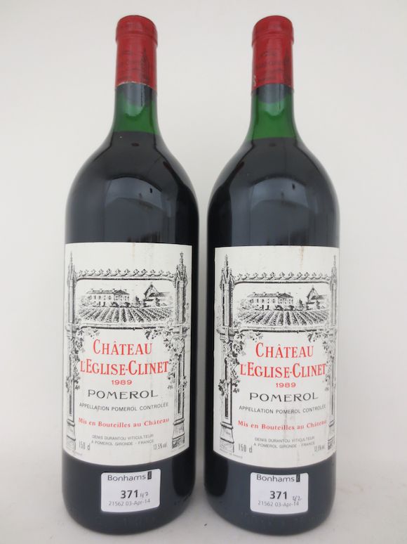Bonhams : Chateau L'Eglise-Clinet 1989 (2 magnums)