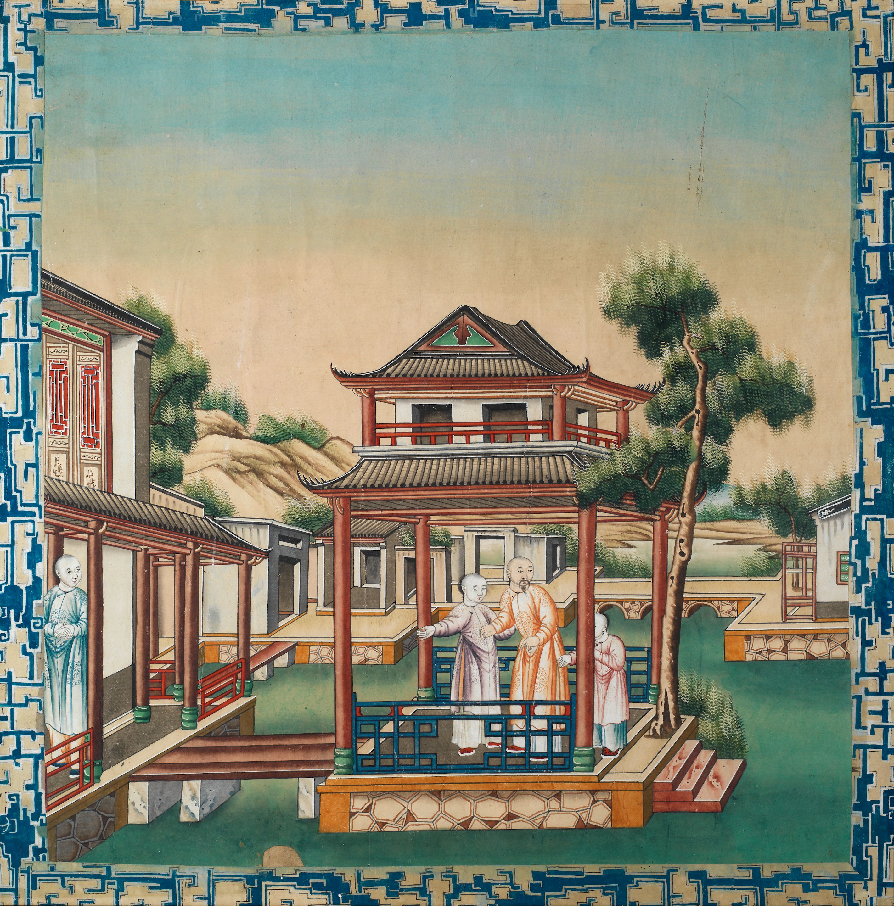 Bonhams : A Chinese export painting 19th or 20th century