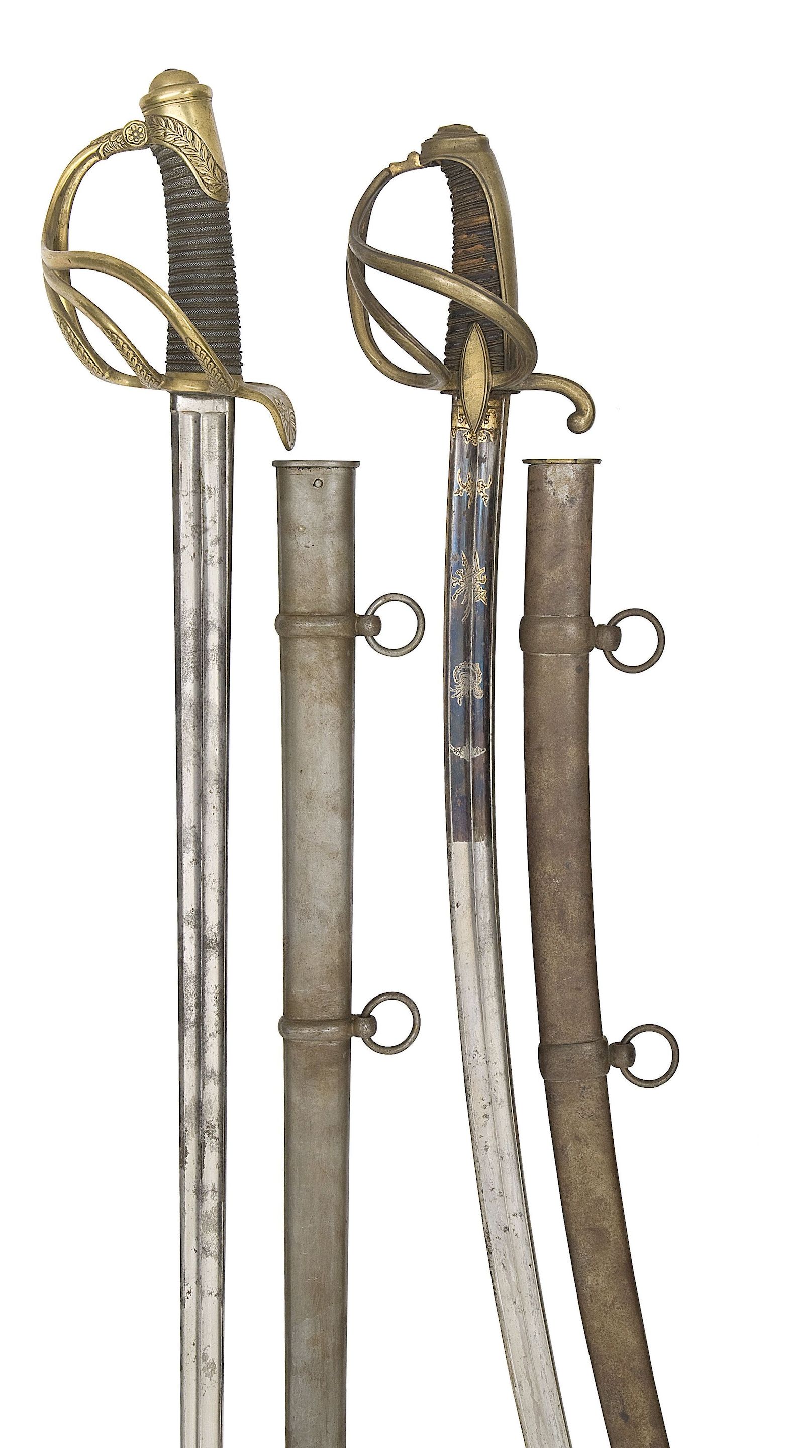 Bonhams : A French 1822 Model Cavalry Officer's Sword, A French 1845/55 ...