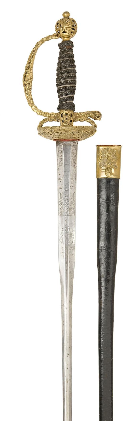 Bonhams A French Ormolu Hilted Small Sword