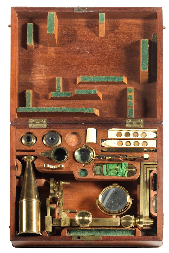 Bonhams : A Dolland compound monocular microscope, English, mid 19th ...