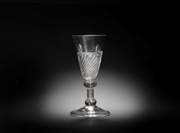 Bonhams A Rare Wine Or Ale Glass Early 18th Century