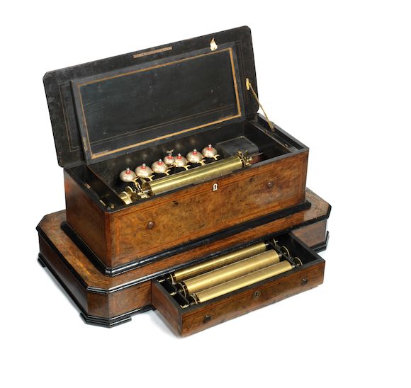 Bonhams : A bells-in-sight mandoline interchangeable cylinder musical ...