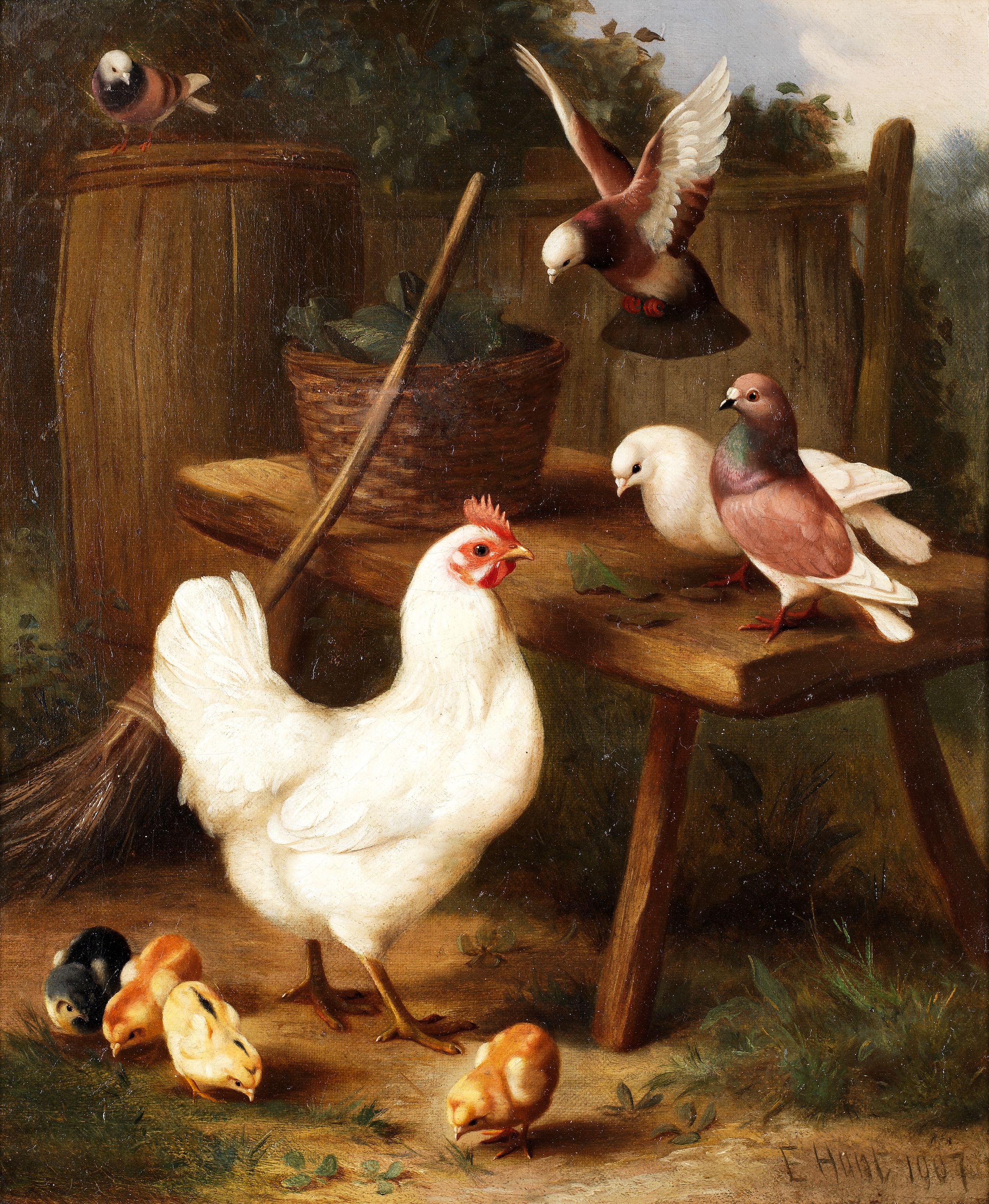 Bonhams : Edgar Hunt (British, 1876-1955) Feathered friends