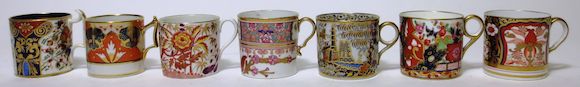 Bonhams : A collection of English coffee cans Late 18th/early 19th century