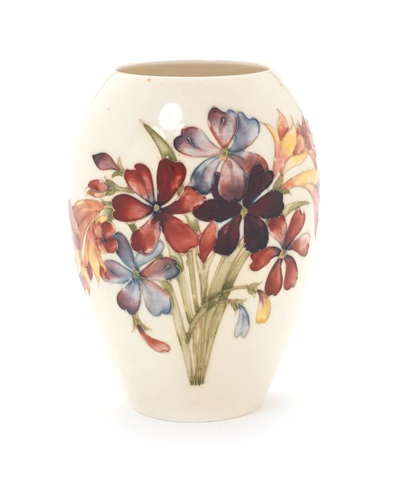 Bonhams : William Moorcroft 'Spring Flowers' a Vase, circa 1930