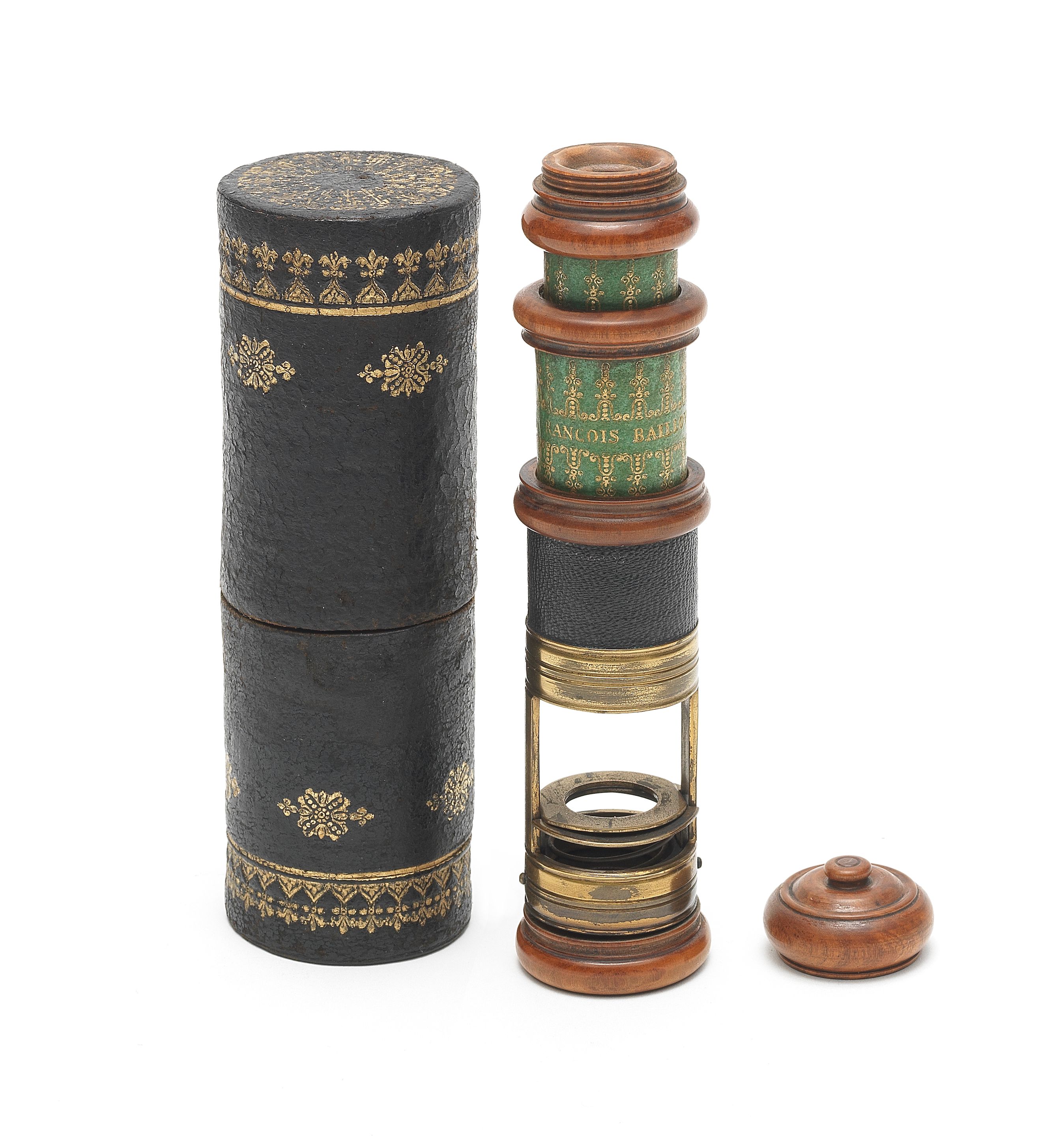 Bonhams : A fine and rare François Baillou hand-held microscope ...