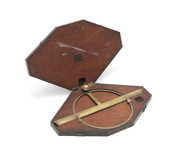 Bonhams A Charles Schmalcalder Brass Circular Protractor English