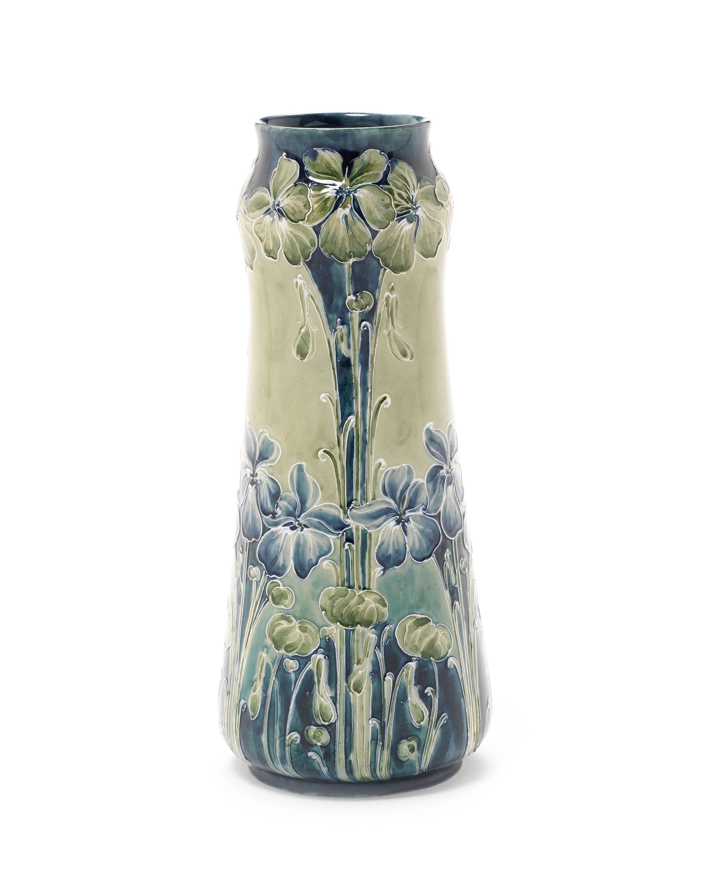 Bonhams : William Moorcroft 'Violet' an Early Florian Vase, circa 1902