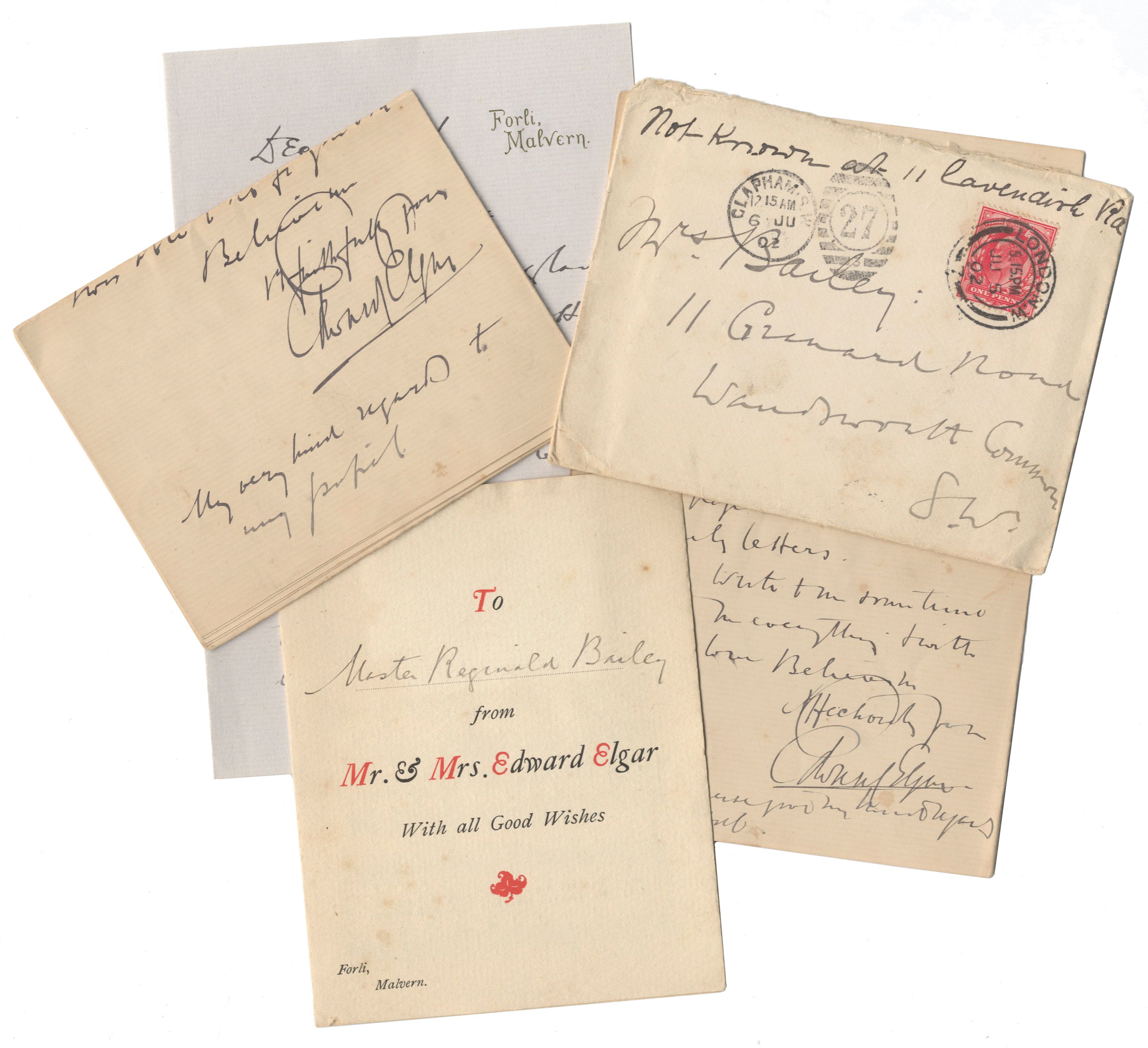 Bonhams : ELGAR (EDWARD) Series of twelve autograph letters signed ...