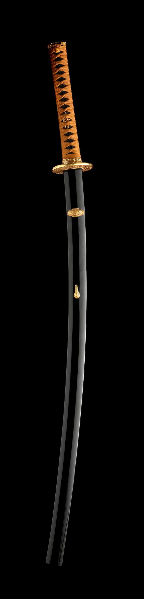 Bonhams : A katana koshira-e with gold fittings Late 19th century