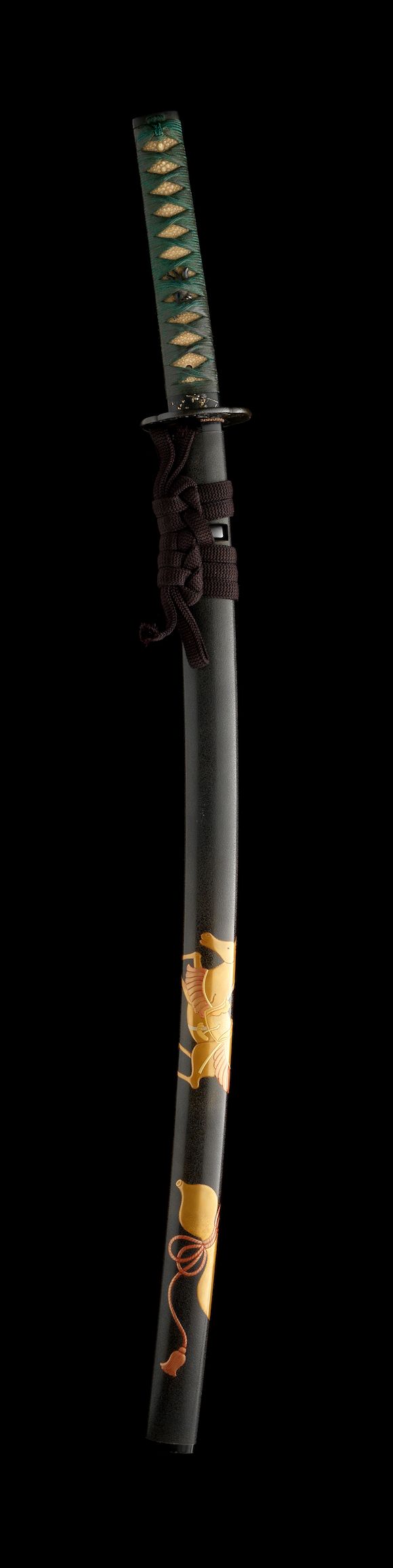 Bonhams : A Shinto katana with koshira-e By Fujiwara Soei, 18th century