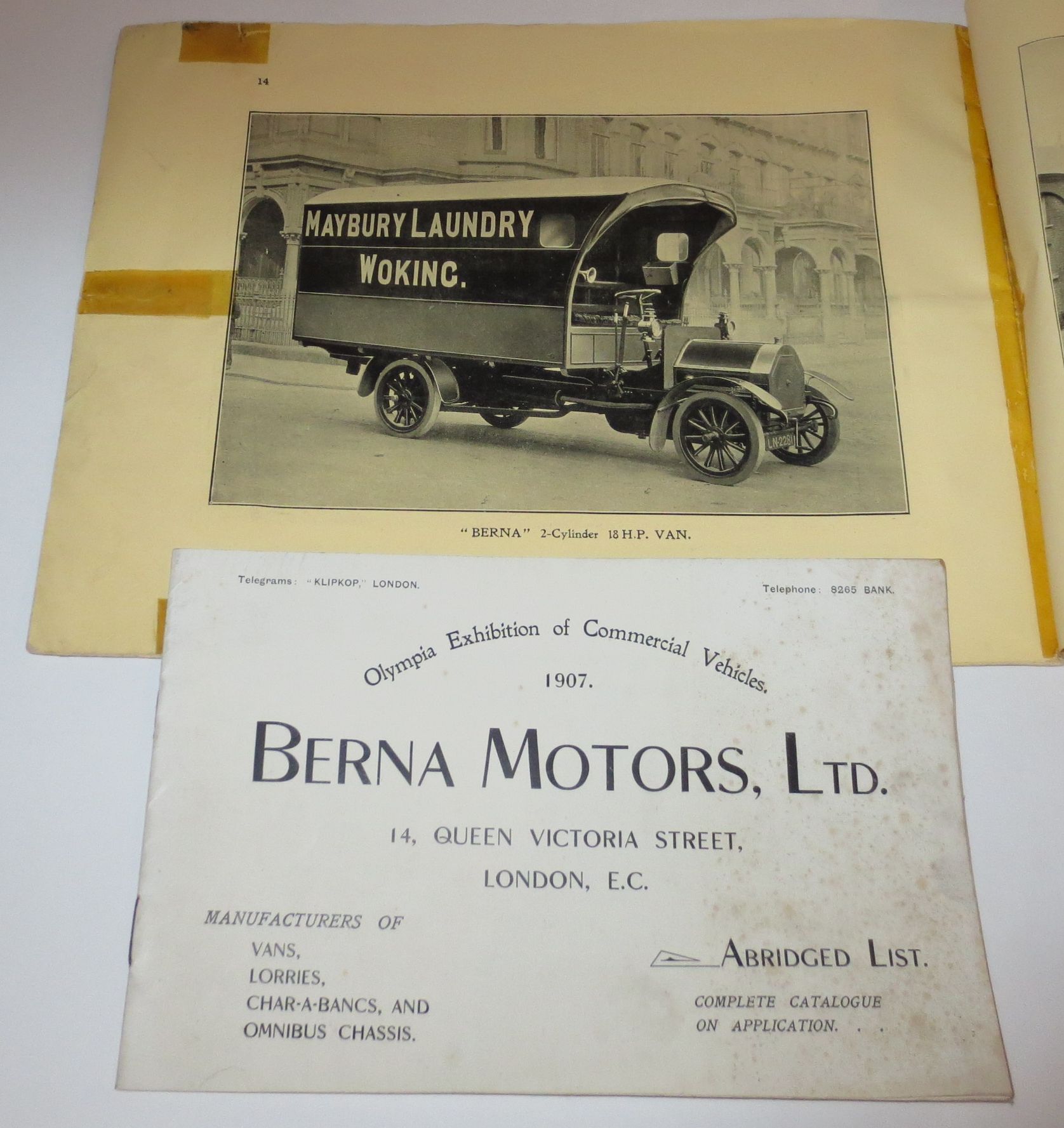 Bonhams Cars : A Berna Motors Limited 1907 Olympia Exhibition of ...