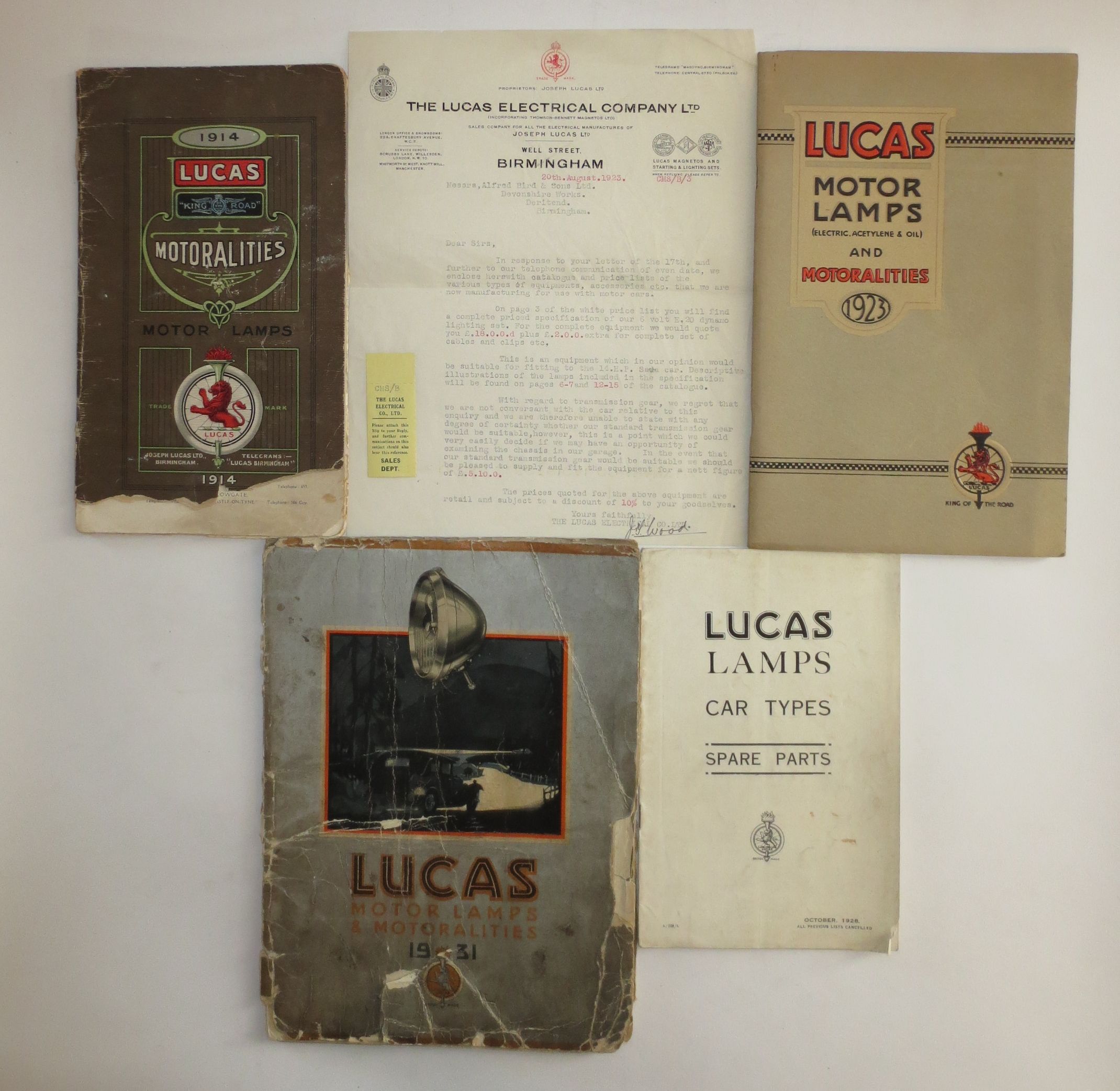 Bonhams Cars : Four Lucas sales catalogues,
