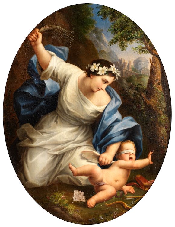 Bonhams : Giuseppe Mazzolini (Italian, 1806-1876) Classical scene with ...