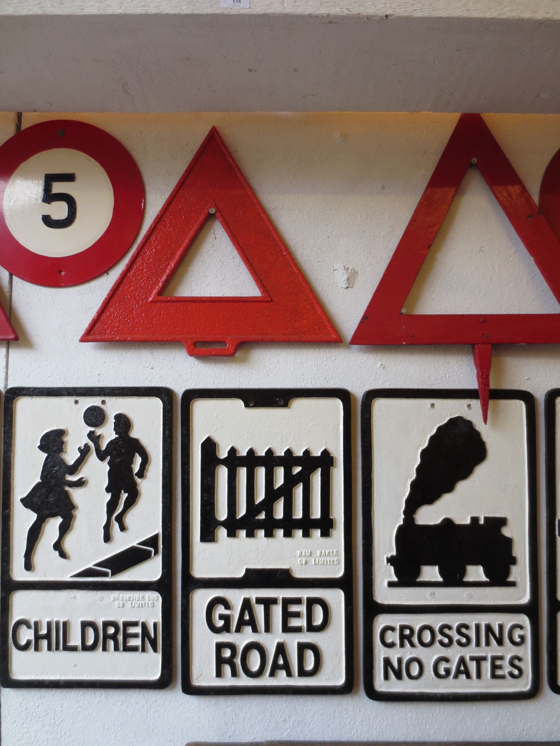 Bonhams Cars : Assorted road signs,