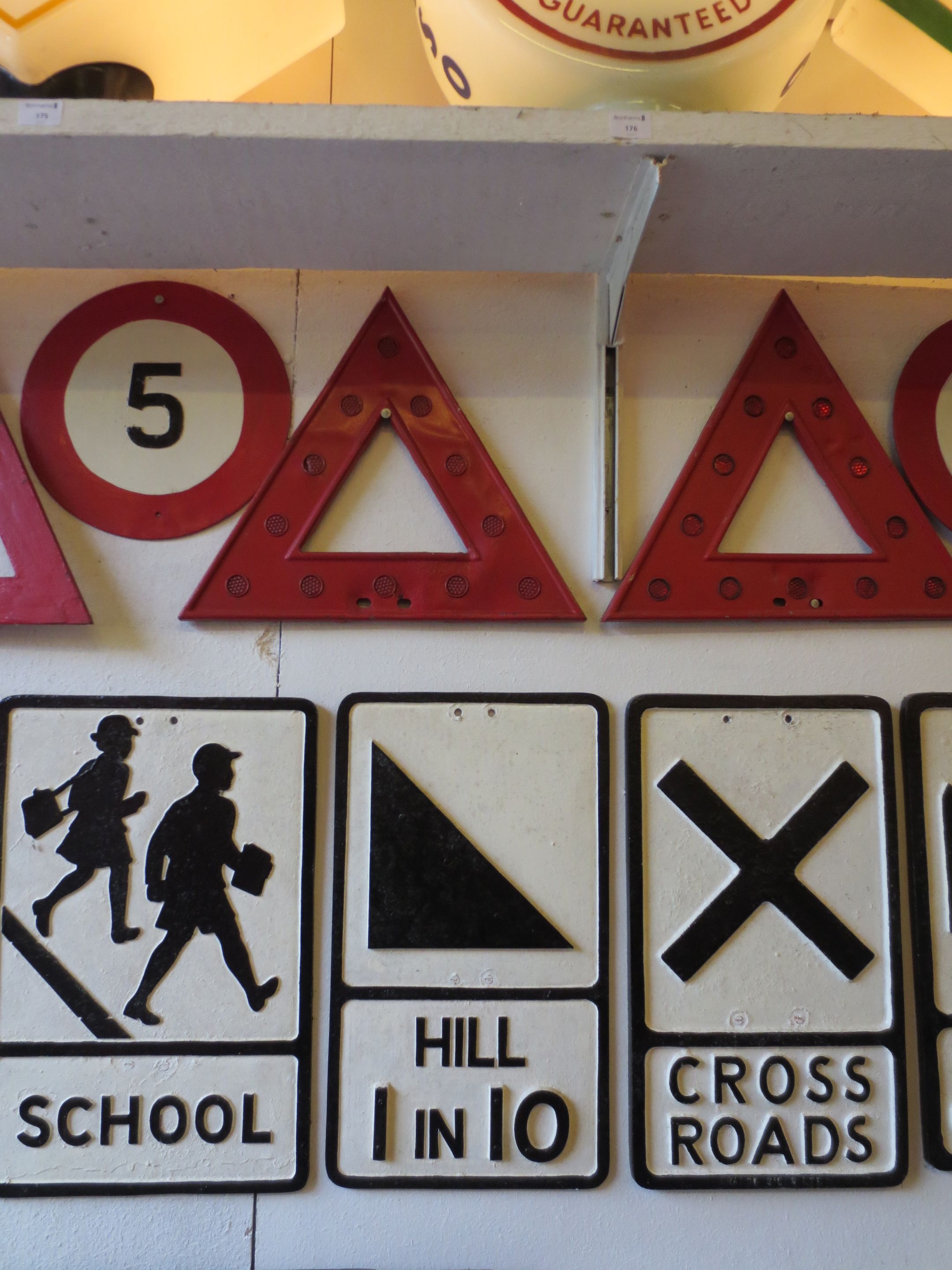 Bonhams Cars : Assorted road signs,