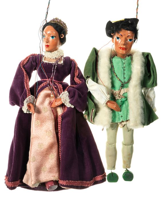 Bonhams : Pelham Puppets Historical series, Lady and Gentleman of Henry ...