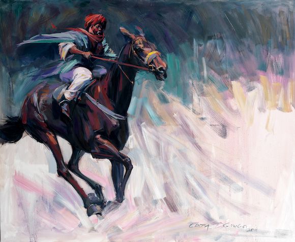 Bonhams : Edosa Ogiugo (Nigerian, born 1961) 'King Is Here'