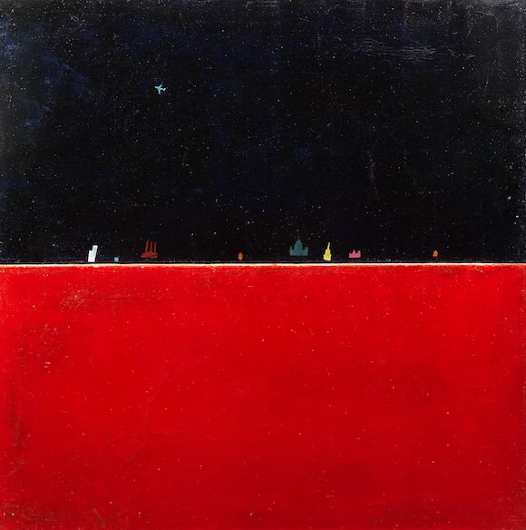 Bonhams : Timur Novikov (Russian, 1958-2002) A diptych: 'View of ...