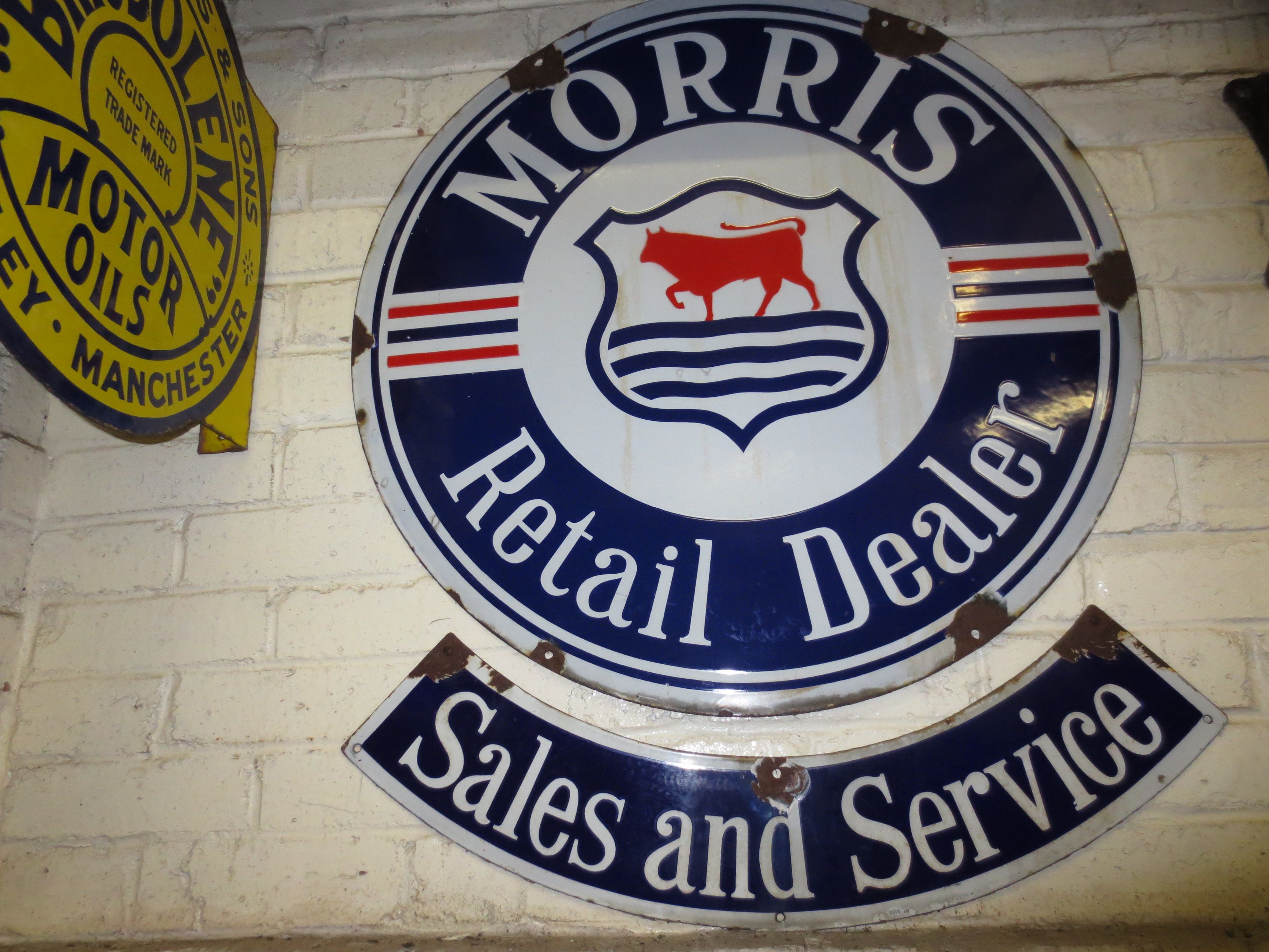 Bonhams Cars : A Morris Retail Dealer enamel sign,