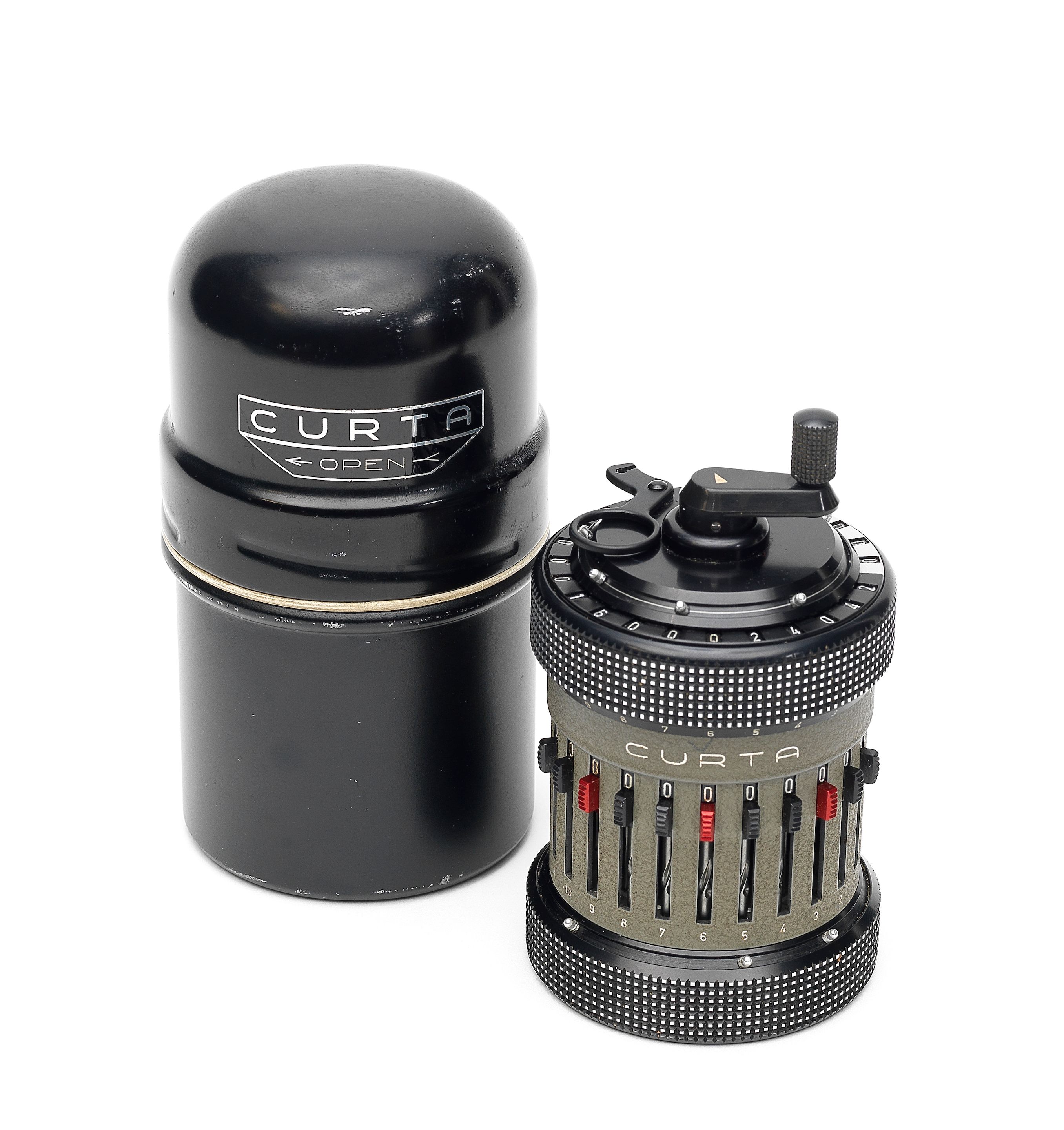 Bonhams : A Curta Type II calculator, Liechtenstein, mid 20th century,