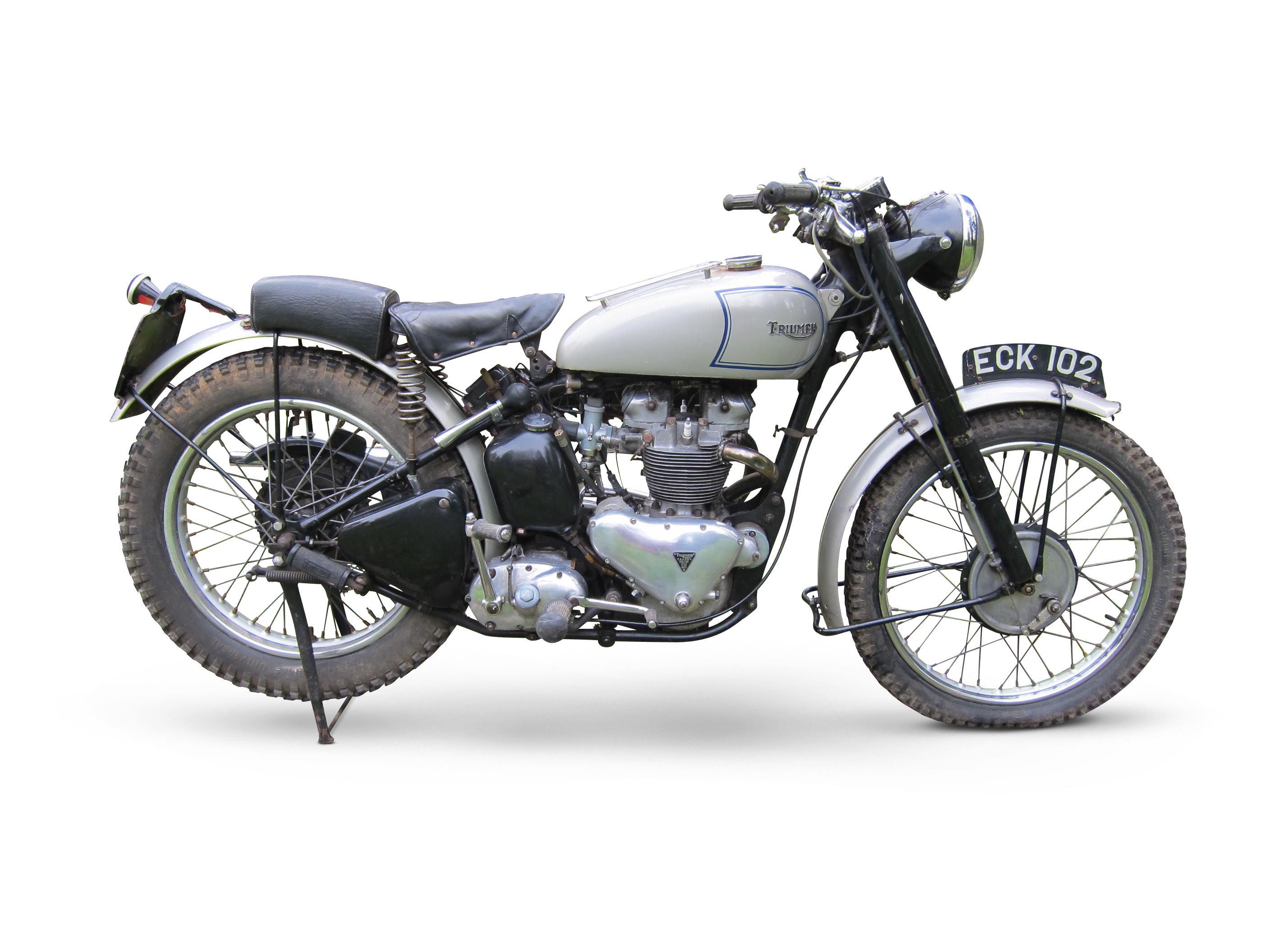 Bonhams Cars : 1951 Triumph 499cc Trophy Frame no. 5510 Engine no. TR5 ...