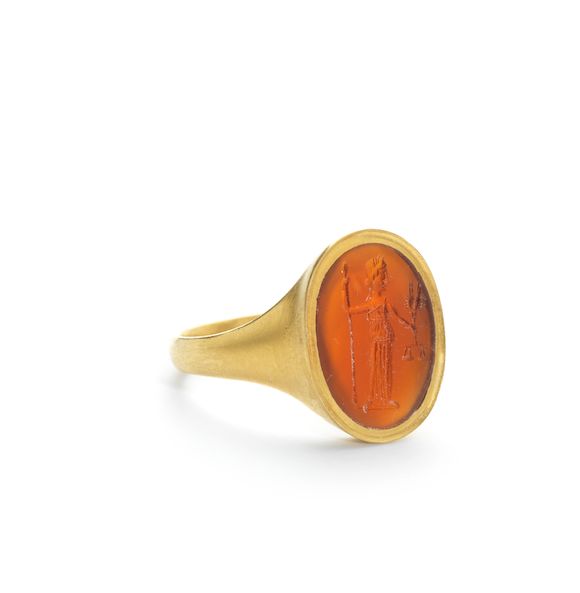 Bonhams : A Roman cornelian intaglio of Ceres