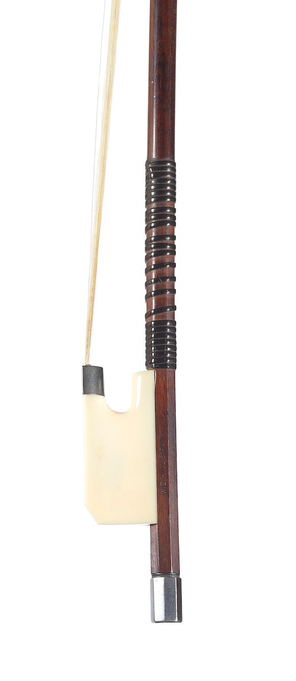 Bonhams : A silver and ivory mounted Cello Bow by W.E.Hill and Sons ...