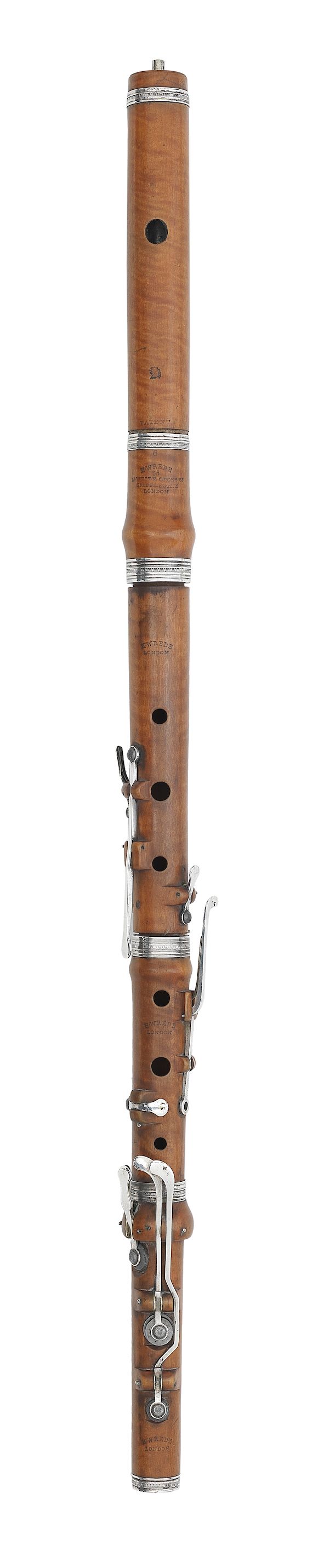 Bonhams : A silver and boxwood simple system Concert Flute by Hermann ...