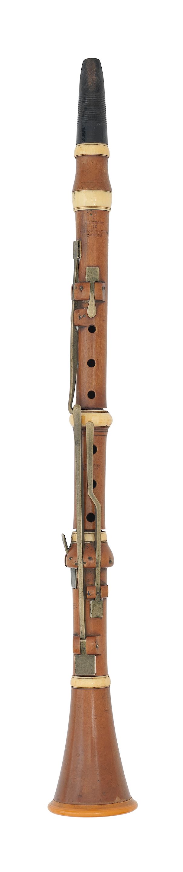 Bonhams : A boxwood and ivory C Clarinet by C. Gerock, London, circa ...