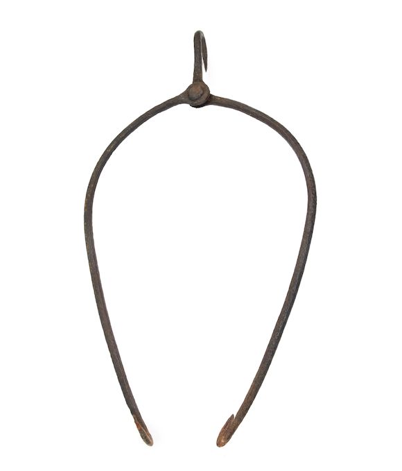 Bonhams : An 18th century wrought iron hangol or cauldron hook