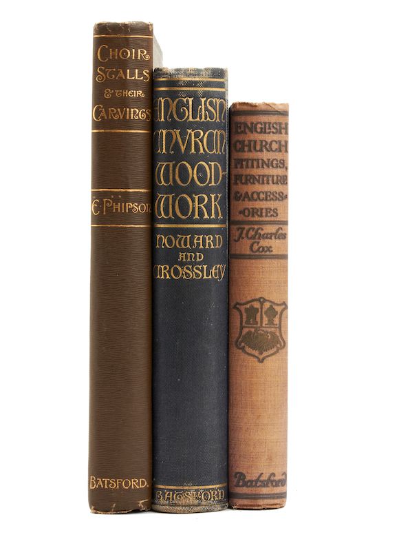 Bonhams : Three books on English church interiors and woodwork
