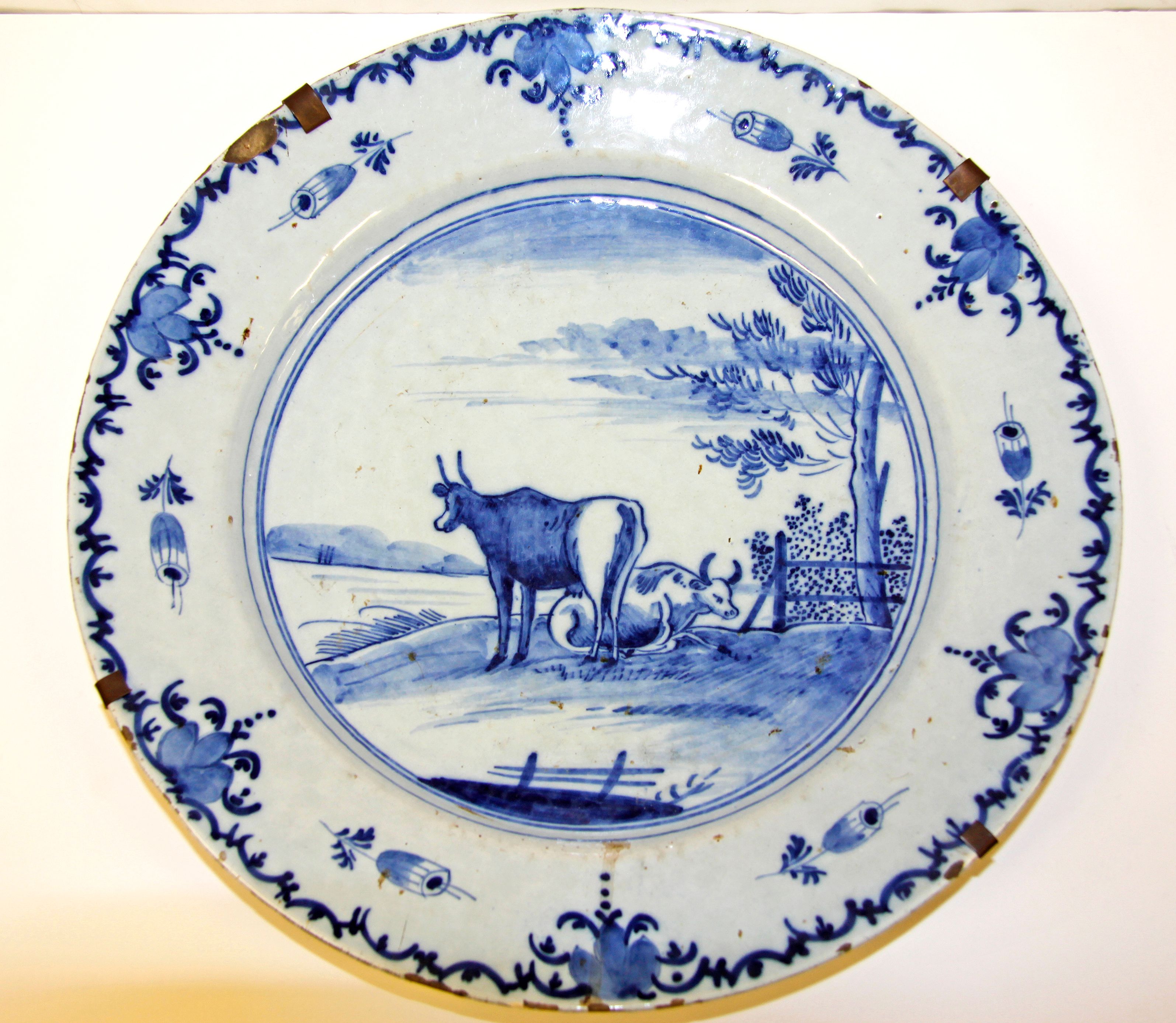 Bonhams : A Dutch Delft dish and a polychrome dish Late 18th/19th century