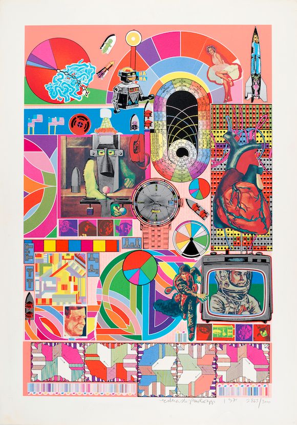 Bonhams : Sir Eduardo Paolozzi (British, 1924-2005) B.A.S.H. (Blue-grey ...