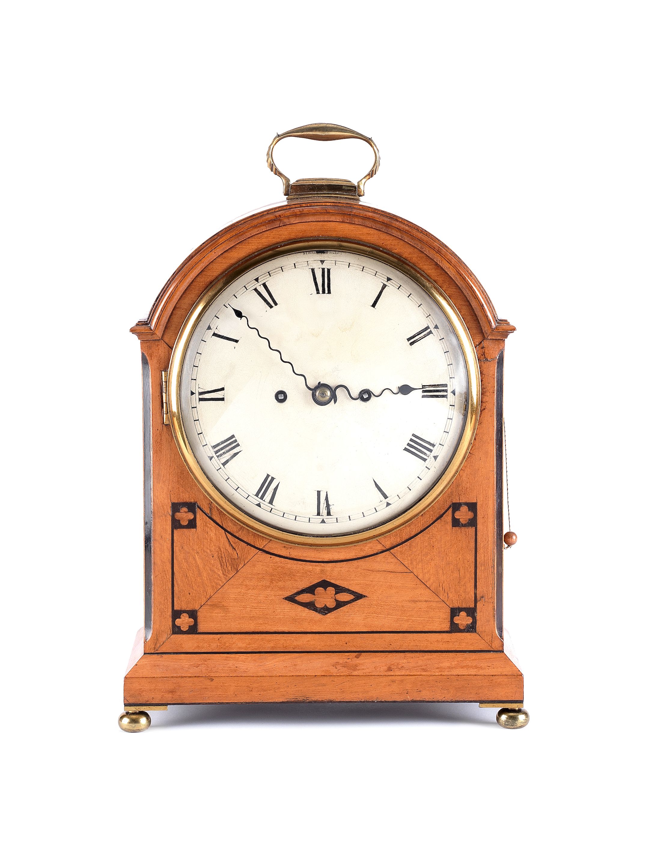 Bonhams : A rare early 19th century satinwood table clock Handley ...