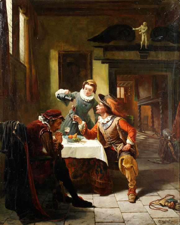 Bonhams : Charles Meer Webb (British, 1830-1895) In the Tavern