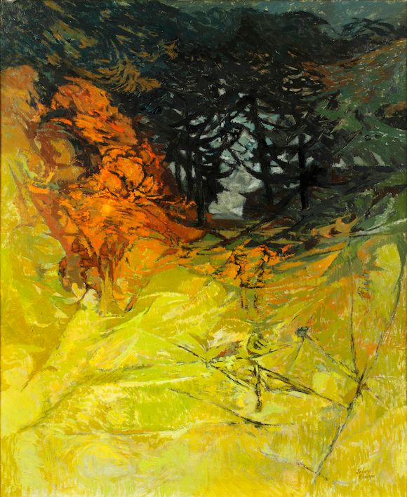 Bonhams : John Elwyn (British, 1916-1997) The Clearing,