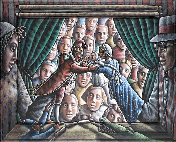 Bonhams : P.J. Crook (British, born 1945) 'Punch and Judy' (including ...